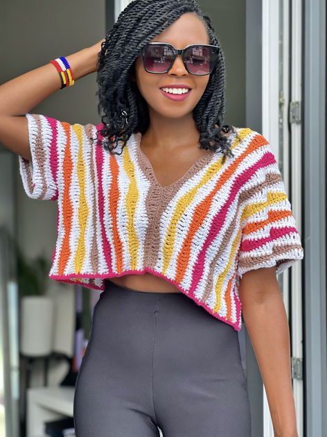 Easy Crochet Wavy Summer Top Pattern