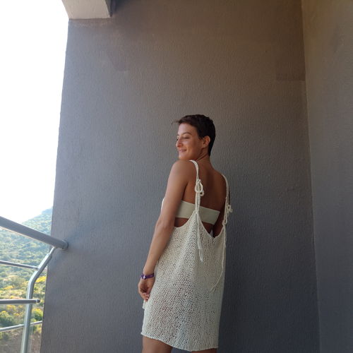 Easy Knitting pattern: Baggy beach dress