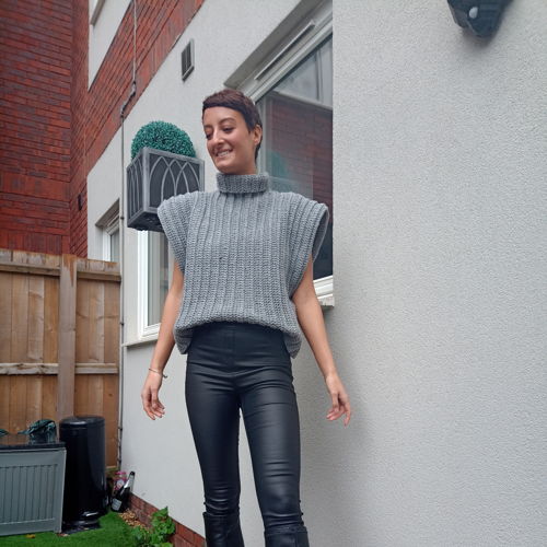 Easy Crochet pattern: Boxy sweater vest