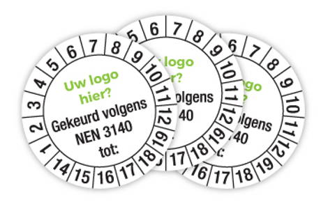 Keuringsstickers bestellen