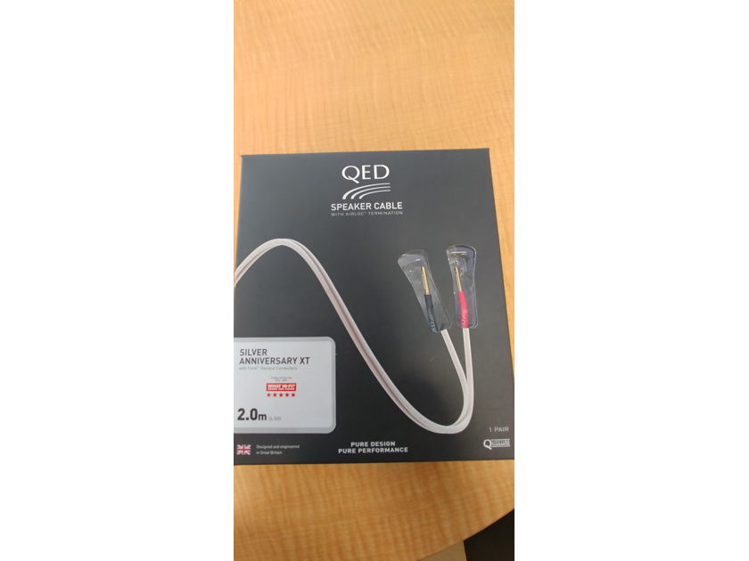 QED Silver Anniversary XT 2m pair, bananas For Sale | Audiogon