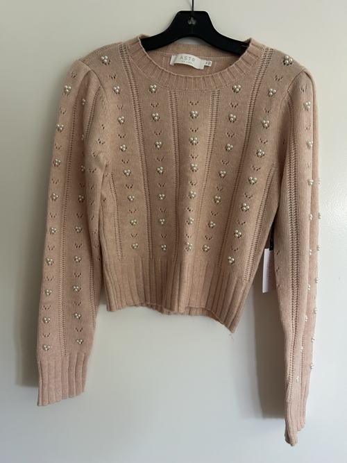 Long Sleeve Pearl Sweater - $50.00 | ASTR ARCHIVES