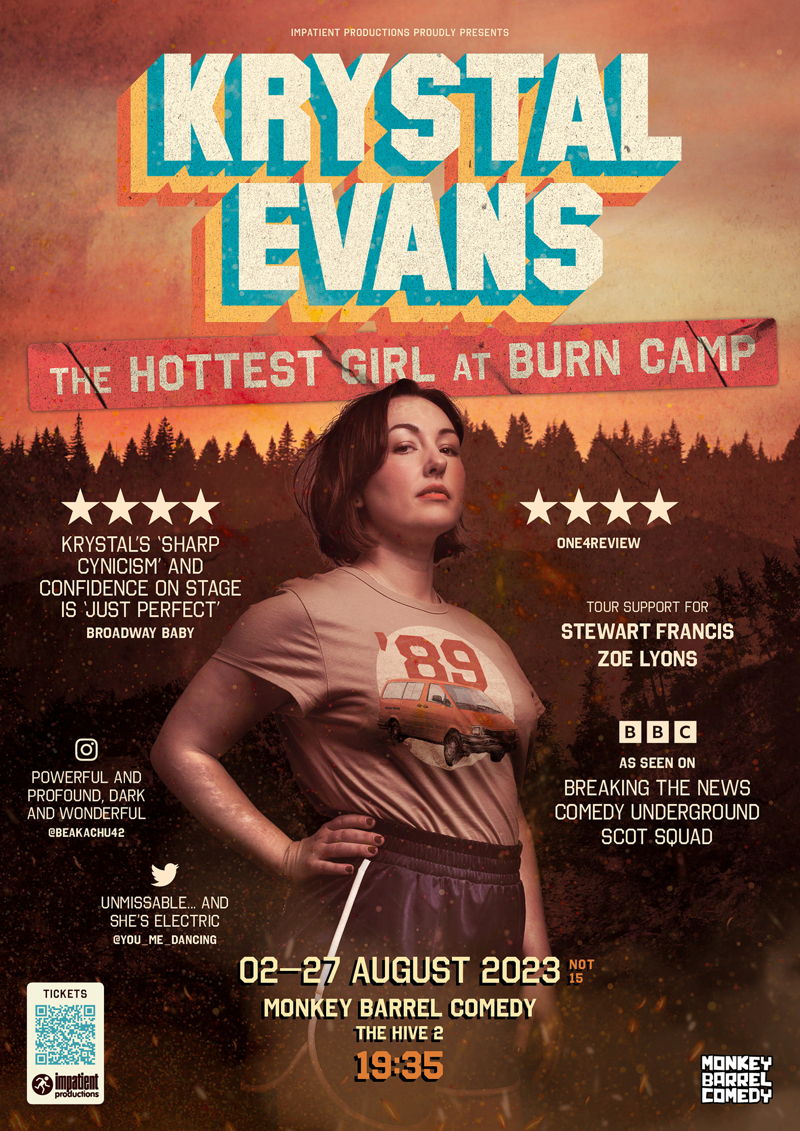 Krystal Evans: The Hottest Girl at Burn Camp - Comedy Poster Awards 2023