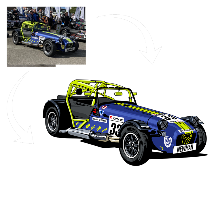 how to draw cars kit