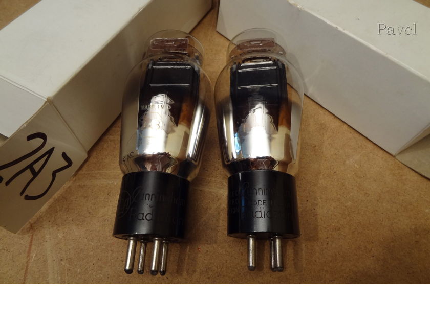 RCA Cunningham 2A3 Mono Single Plate Tubes... For Sale | Audiogon