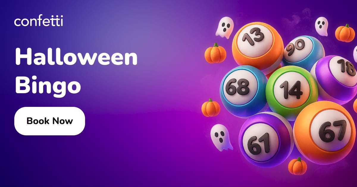 Halloween Virtual Bingo | Online Team Building | Confetti 🎉