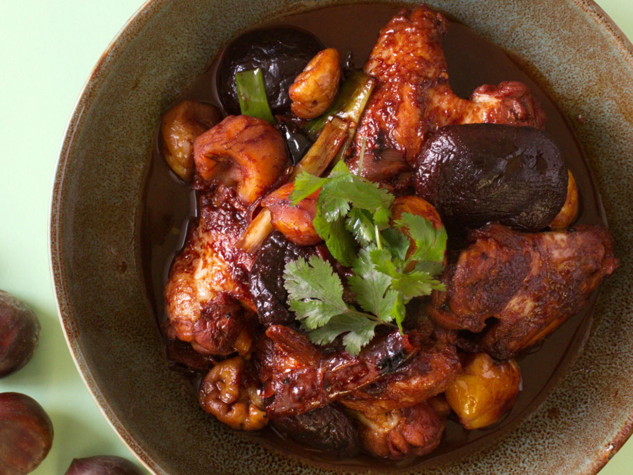 how to cook chestnuts with chicken