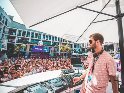 Nathan Dawe pool party 2023. Monday Ibiza Rocks. Official tickets