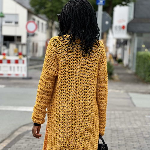 Easy Crochet Lightweight Cardigan Made From 2 Panels (Beginner Friendly)