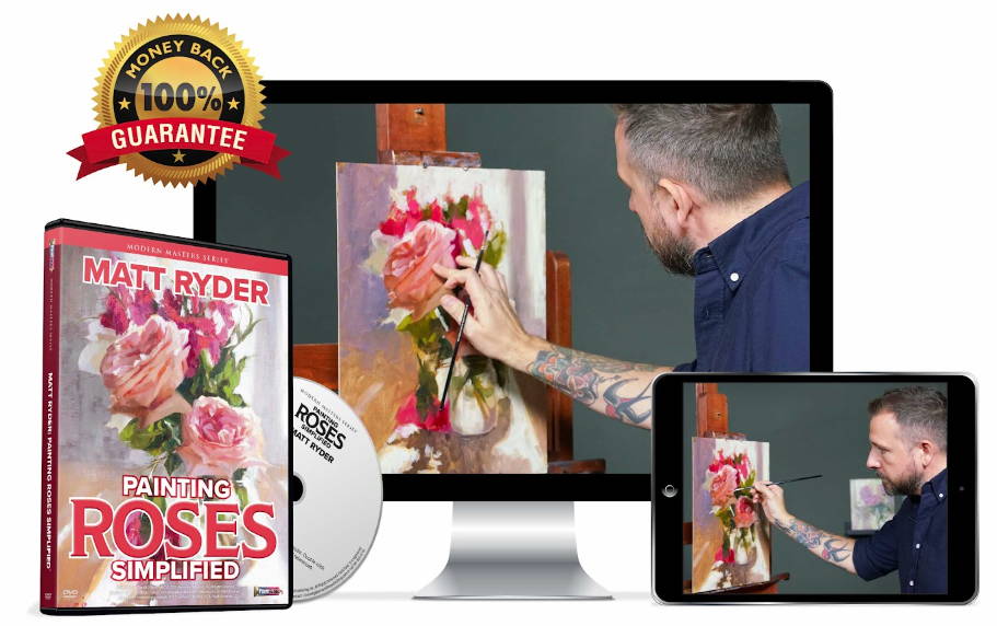 Matt Ryder: Painting Roses Simplified - PaintTube.tv