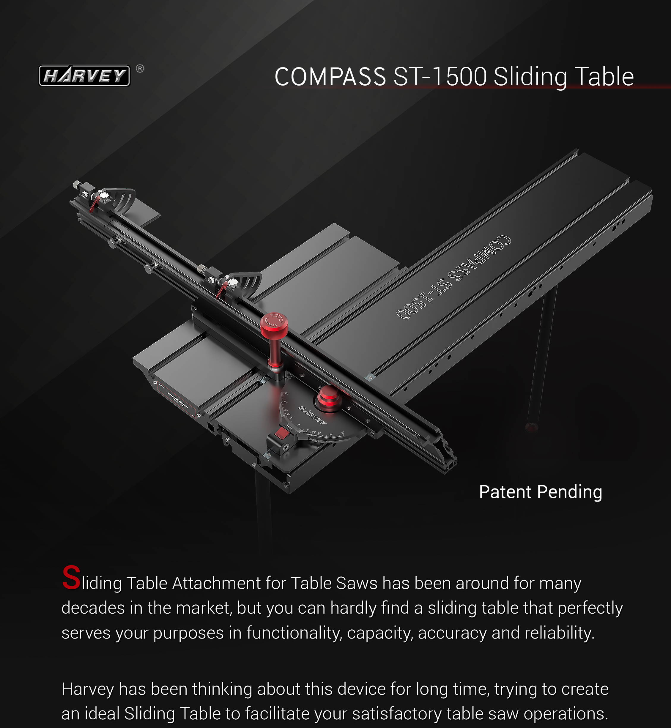 COMPASS ST-1500 Sliding Table – Harvey Woodworking (CA)