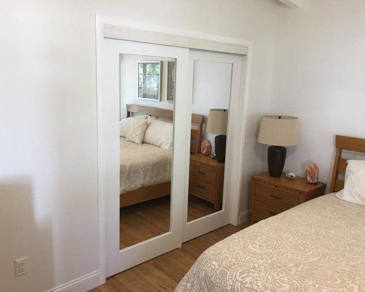 Beautiful Mirror Makeover with 4 Shaker Interior Doors in Fair Oaks CA ...