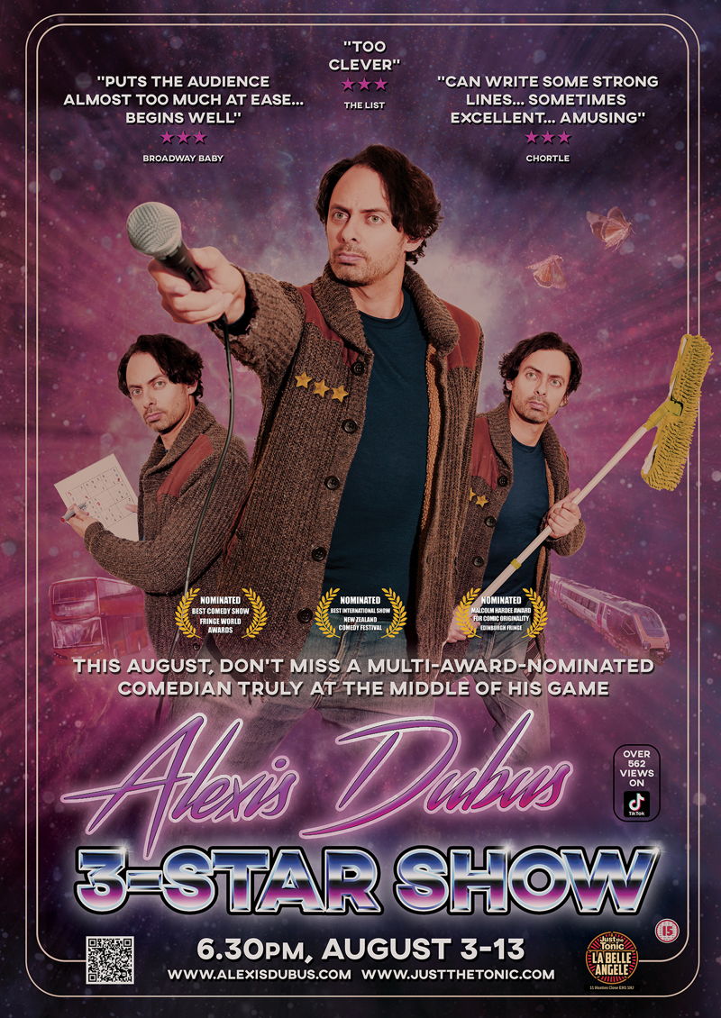 Alexis Dubus: 3-Star Show - Comedy Poster Awards 2023