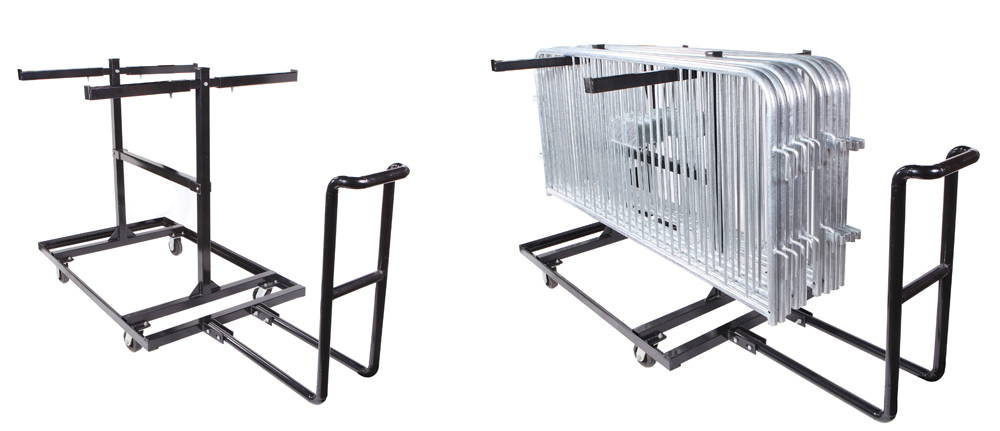 Vertical Cart For Barriers Stanchions – The Crowd Controller