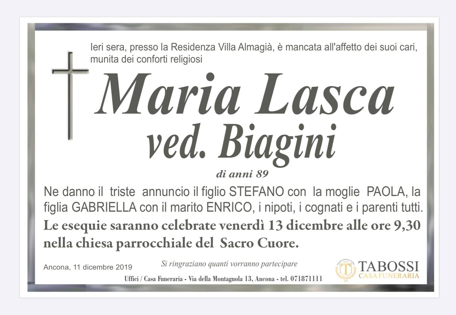 Funerali e annunci funebri a Ancona | Maria Lasca - Funer24