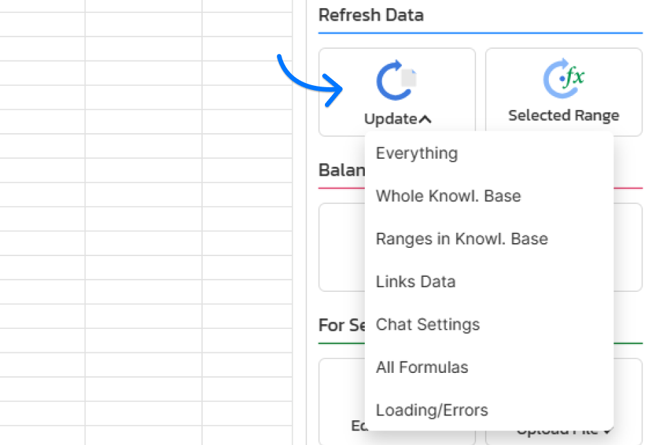 Update Data in Spreadsheets
