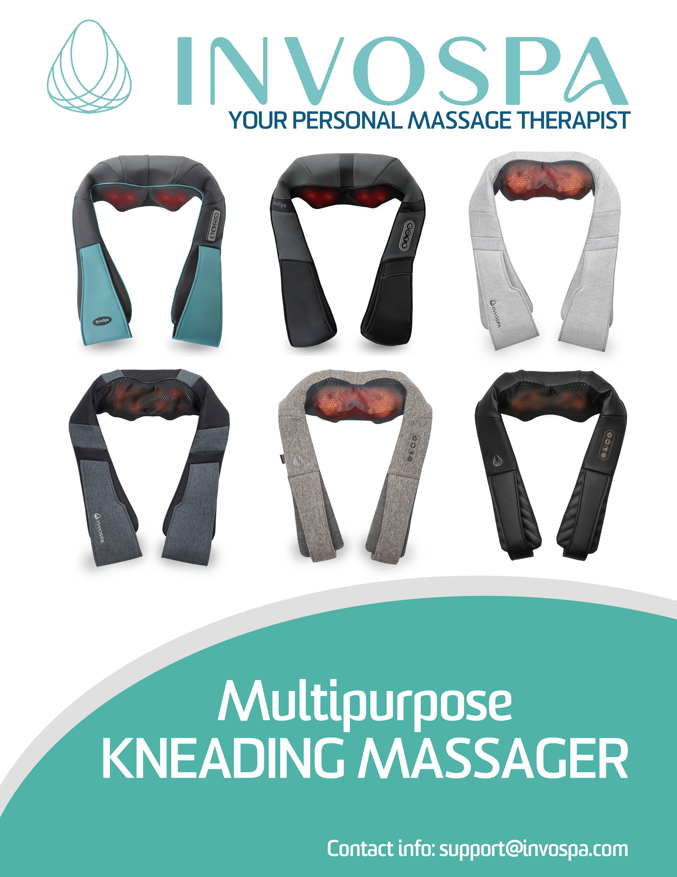 Blue Neck Massager - InvoSpa