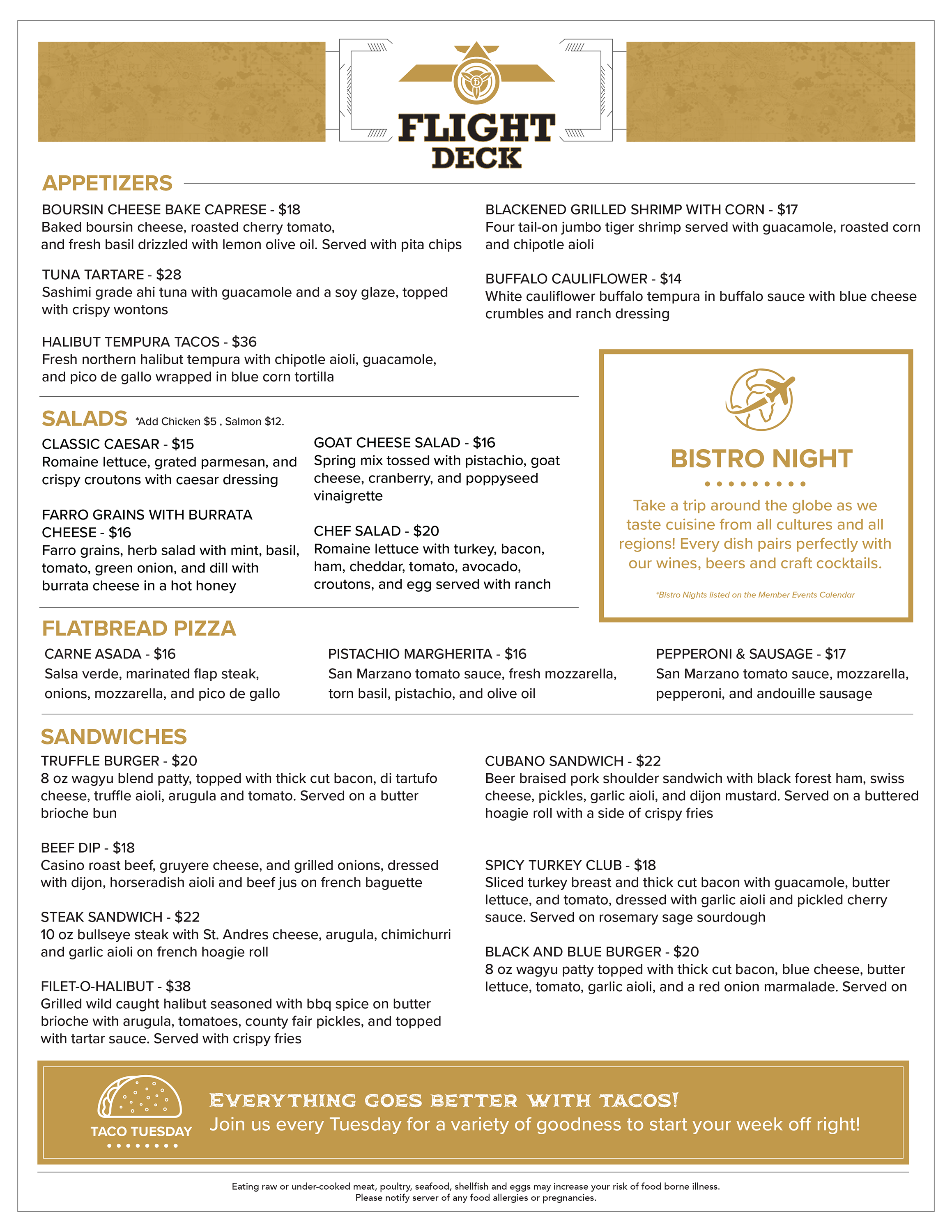 FLIGHT DECK MENU – Hot Rods & Handguns