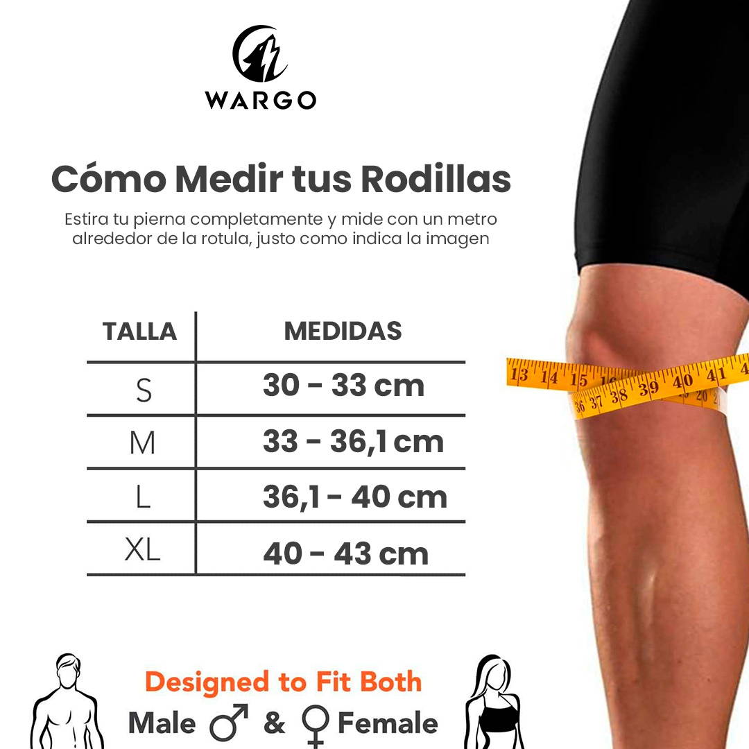 Rodilleras de 7 mm de Neopreno Wargo Knee Sleeves CrossFit Gimnasio ...