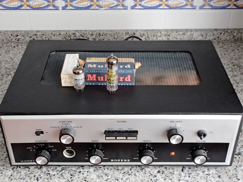 Rogers HG88 MKIII With two NOS tubes (ECC807 Brimar and ECL86 Mullard ...