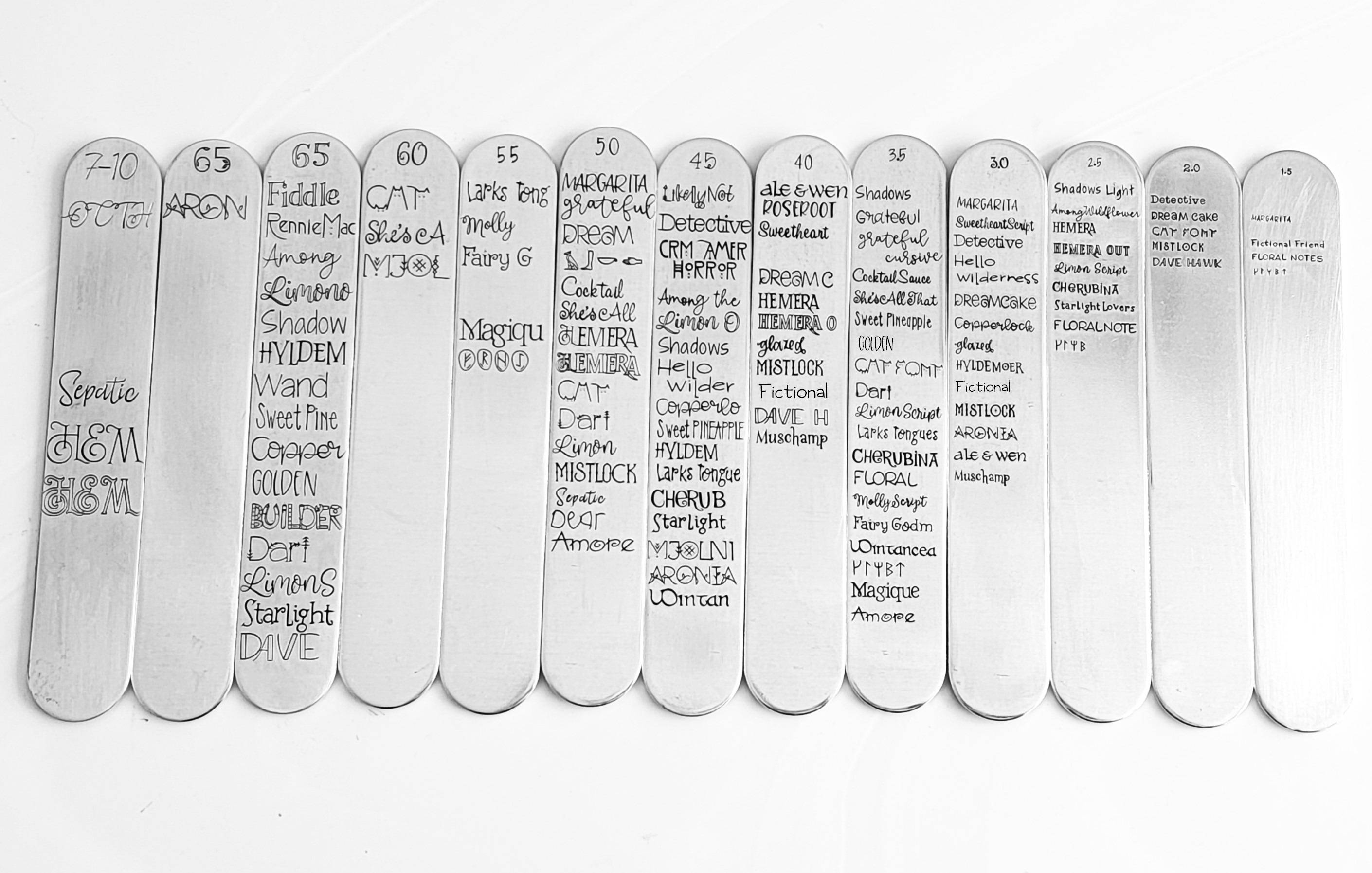 Font Fixation - Home of Metal Stamps