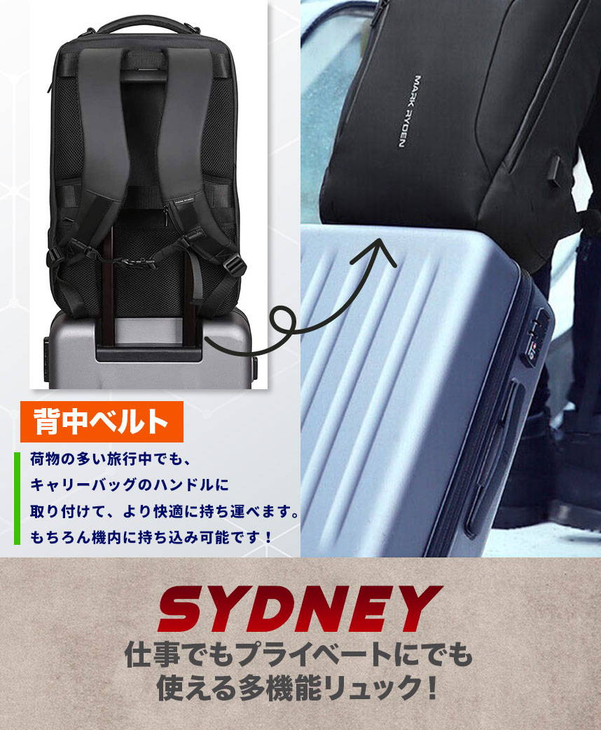 SYDNEY BACKPACK - シドニー バックパック - Broderik