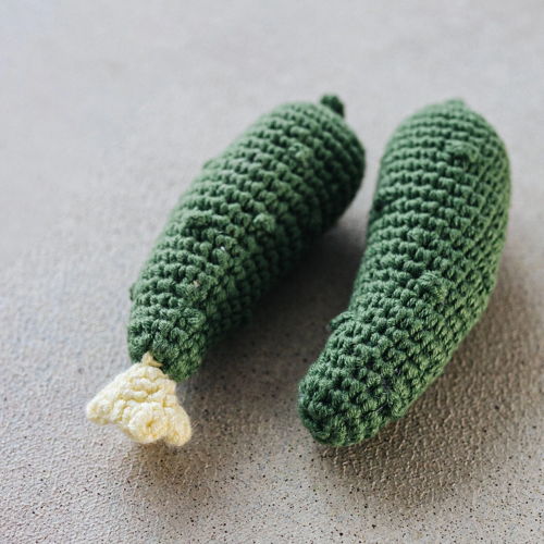 Easy CUCUMBER Crochet Pattern PDF Crochet Play Food Amigurumi Food ...