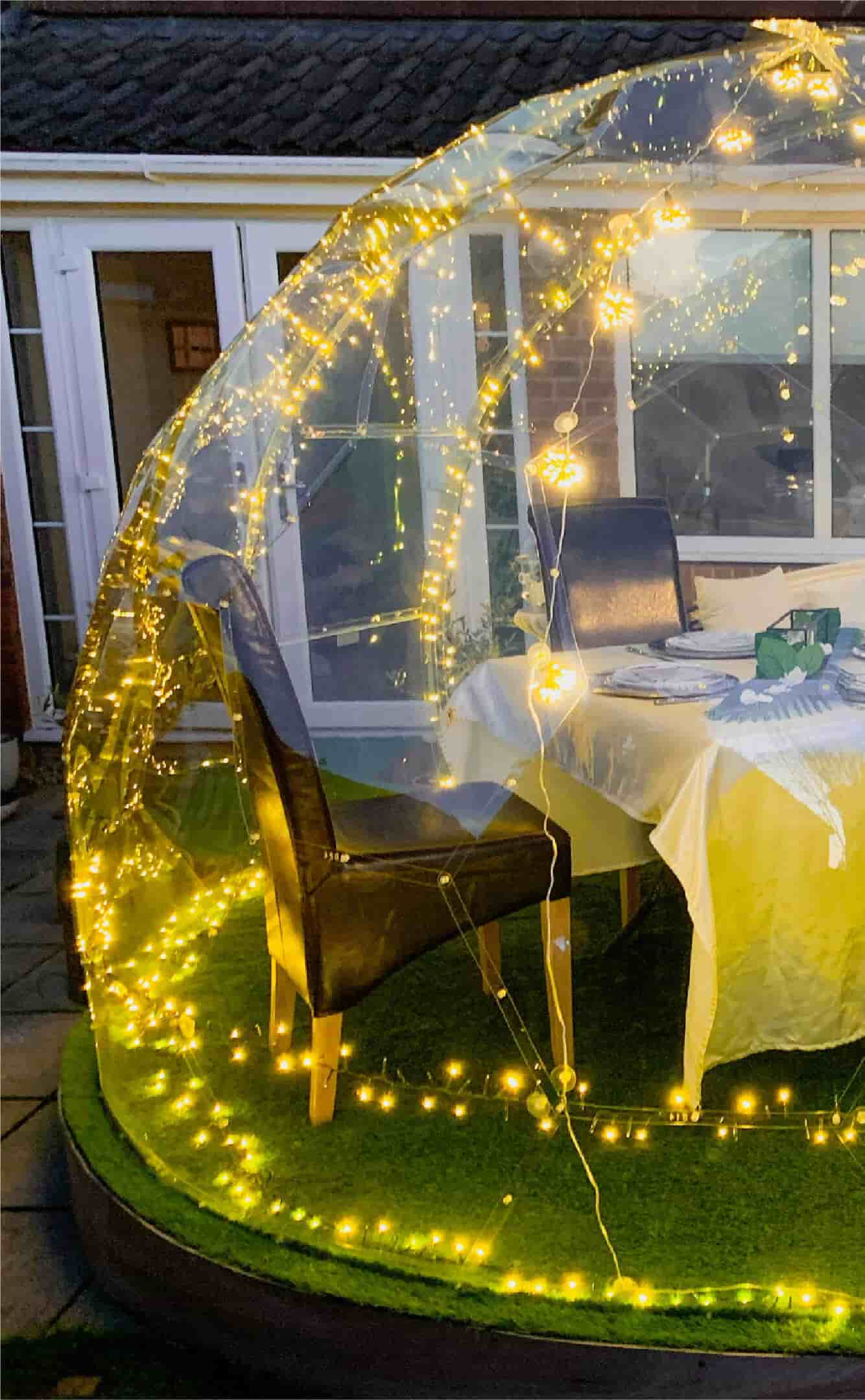 GeoDomeX Clear DIY Self Build Outdoor Geodesic Dome Room Garden Igloo ...