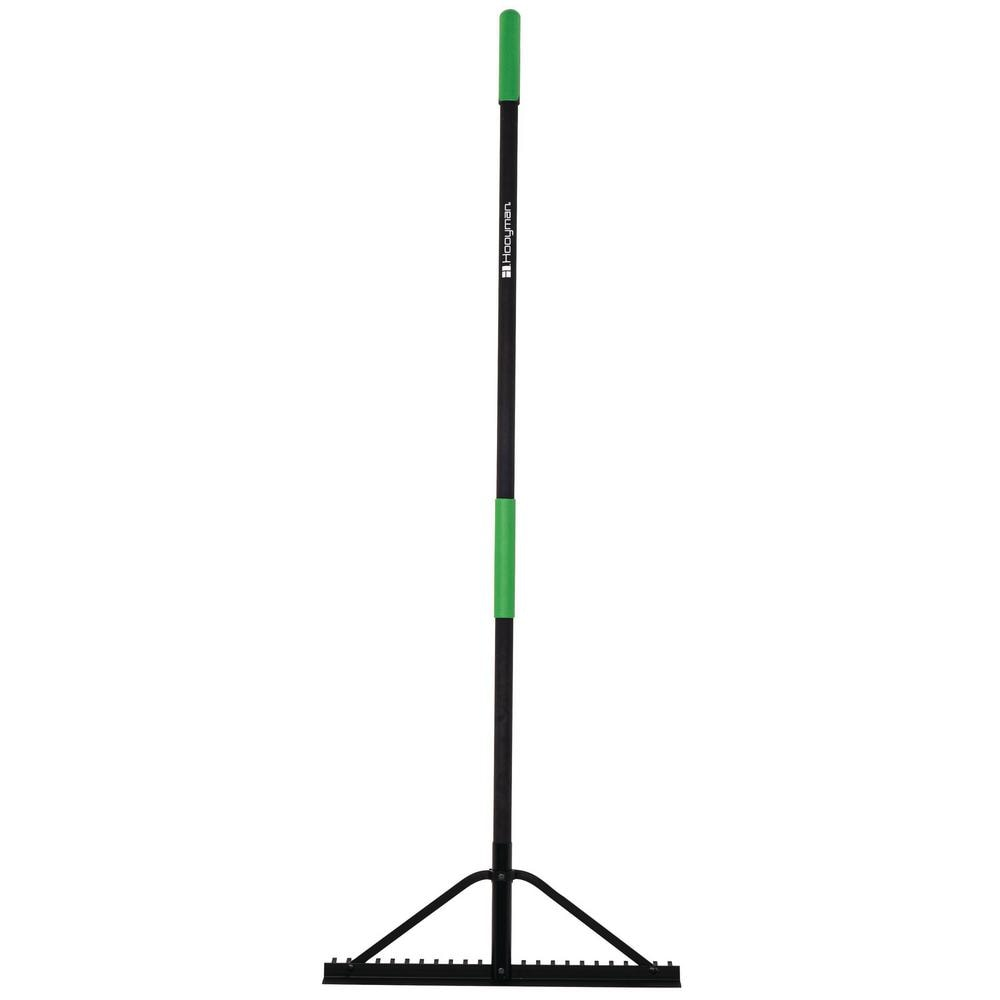 Truper Tru Tough 24-inch Leaf Rake vs Hooyman Landscape Rake - Slant