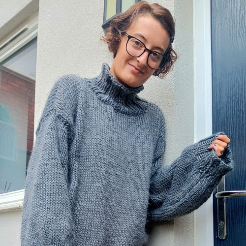 Easy Straight needle sweater - knitting pattern