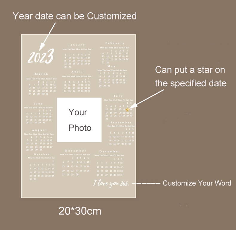 Custom 2023 Calendar-Personalized Acrylic Calendar Photo Stand – DidiDiker Custom 2023 Calendar-Personalized Acrylic Calendar Photo Stand – DidiDiker