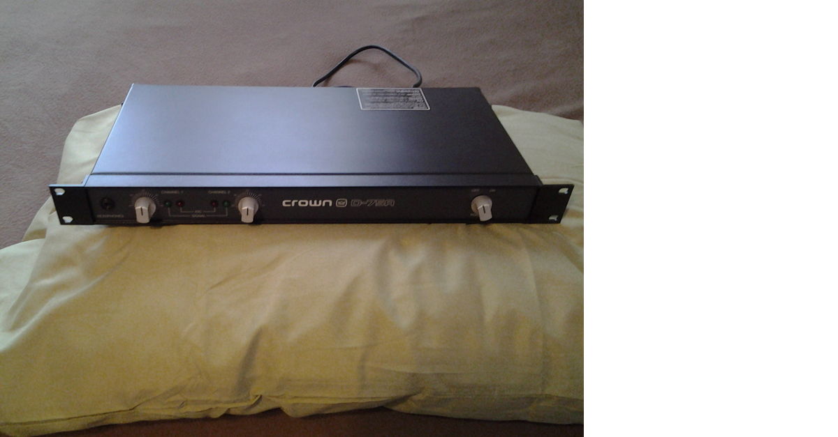 Crown D75A Black Amplifier For Sale | Audiogon