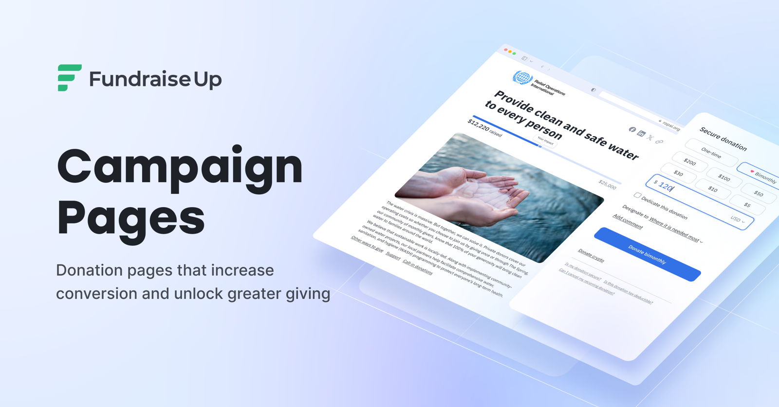 Raise more than ever before with Campaign Pages | Fundraise Up Blog