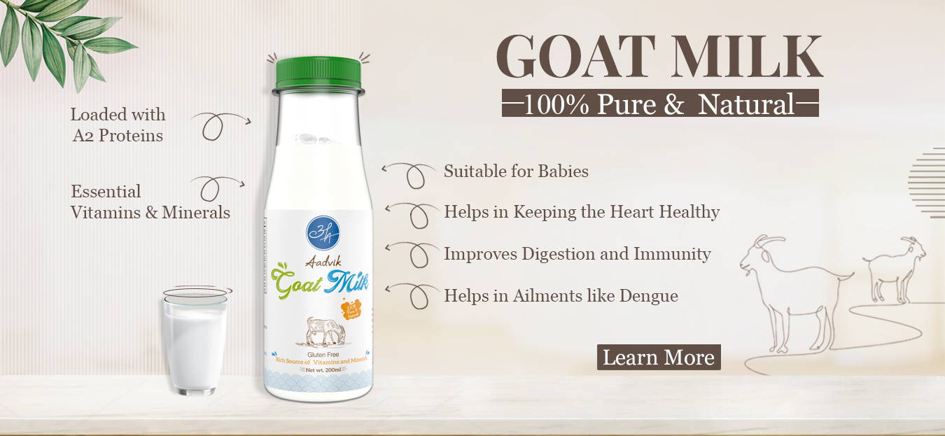 Frozen Goat Milk Bottles | Fresh and Pure | Aadvik Foods
