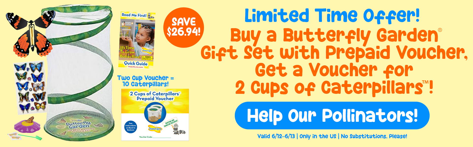 Insect Lore | The World's First Butterfly-By-Mail Company