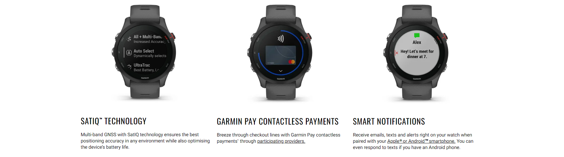 Garmin Forerunner 255, Slate Grey - HiFiCorp