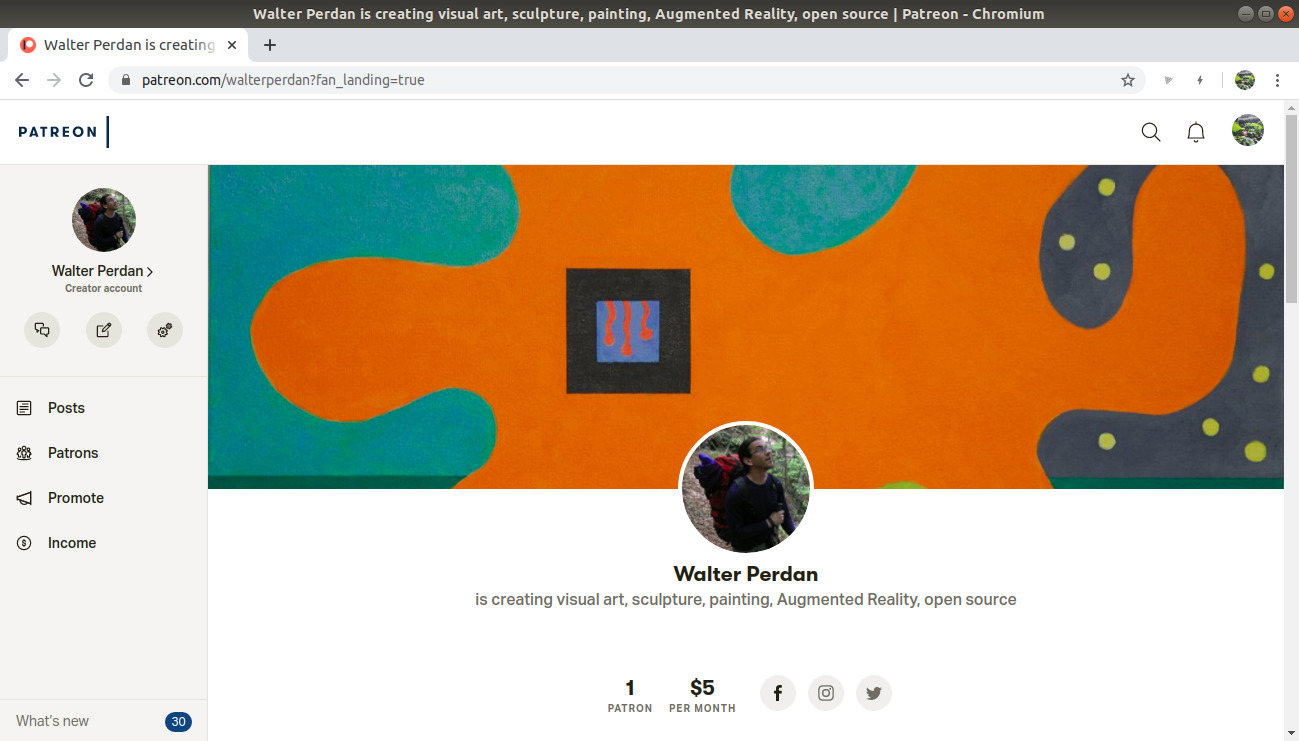 My Patreon profile for the Augmented Reality world and not only ...