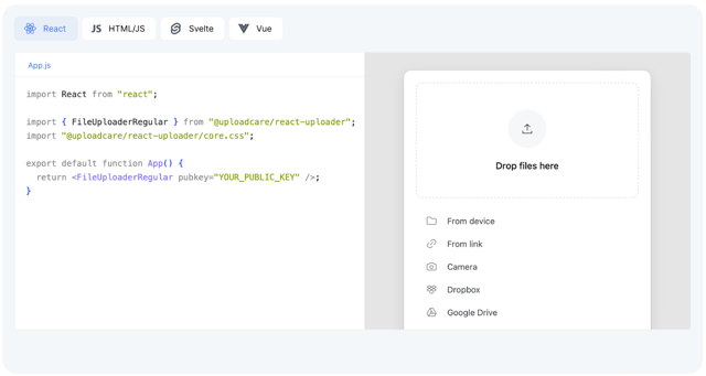 Introducing the Uploadcare React Uploader: seamless file uploading for your React apps | Uploadcare