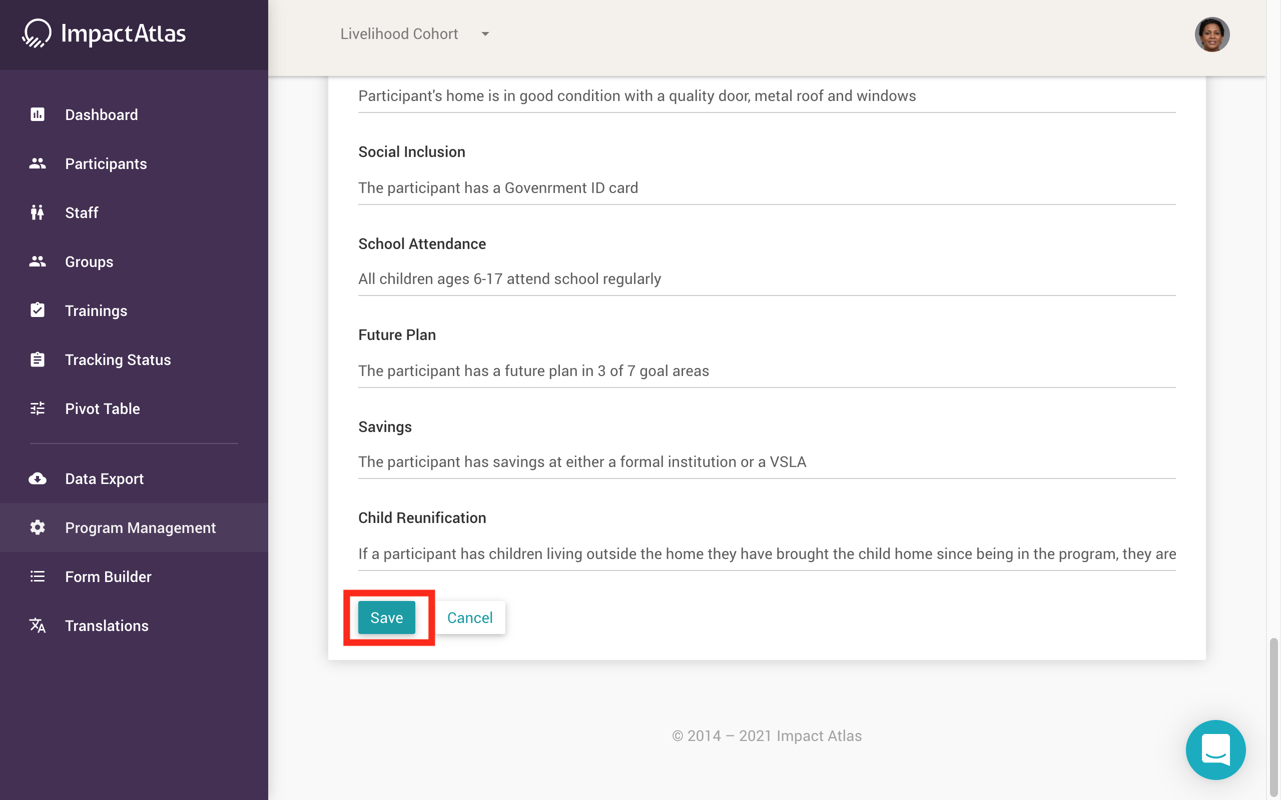 How to Edit Indicator Descriptions