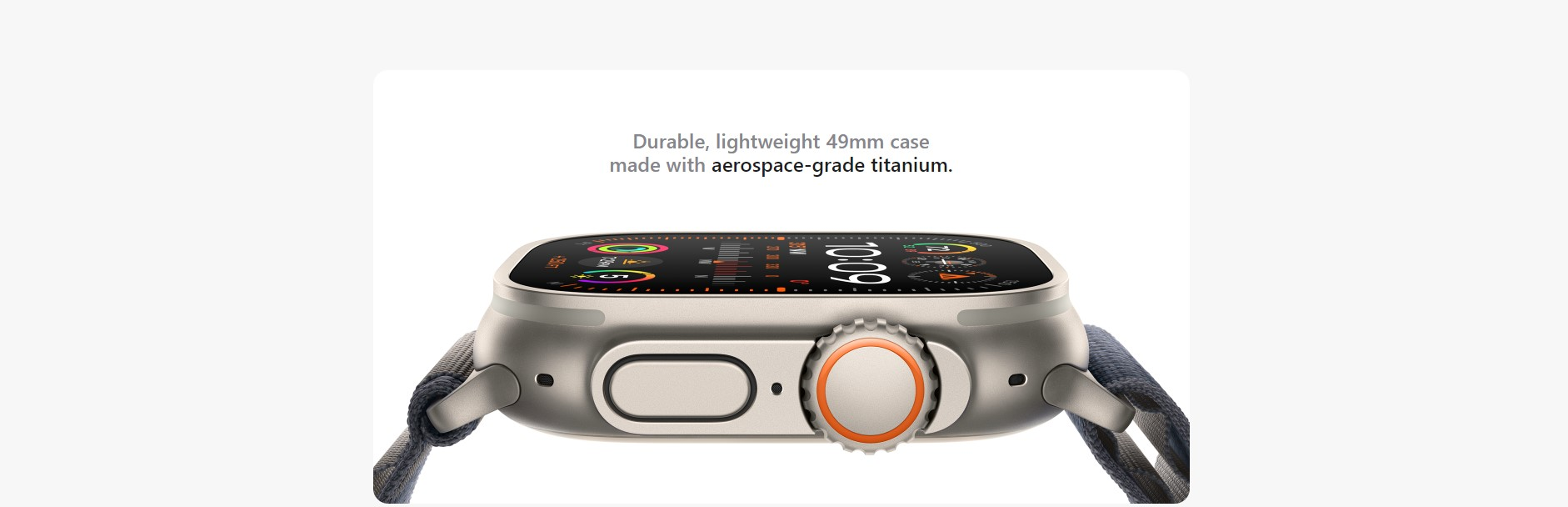 Apple Watch Ultra 2 Cellular 49mm Titanium Case with Blue Ocean Band ...