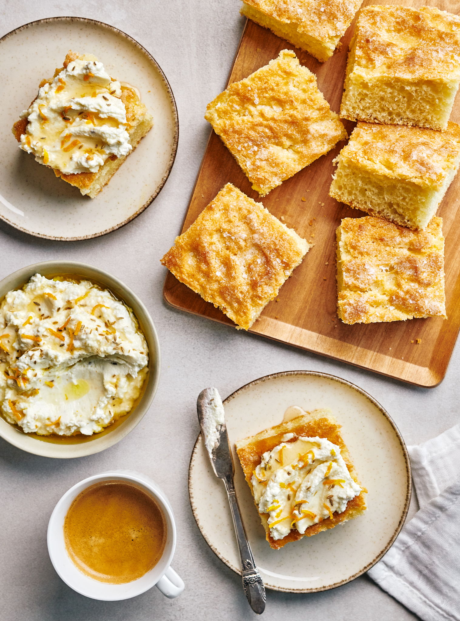 Éliza Prévost’s Sweet Fougasse with Orange Blossom Water and Whipped ...