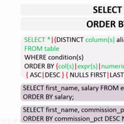 ORDER BY часть 2 — Шаг 1 — Stepik