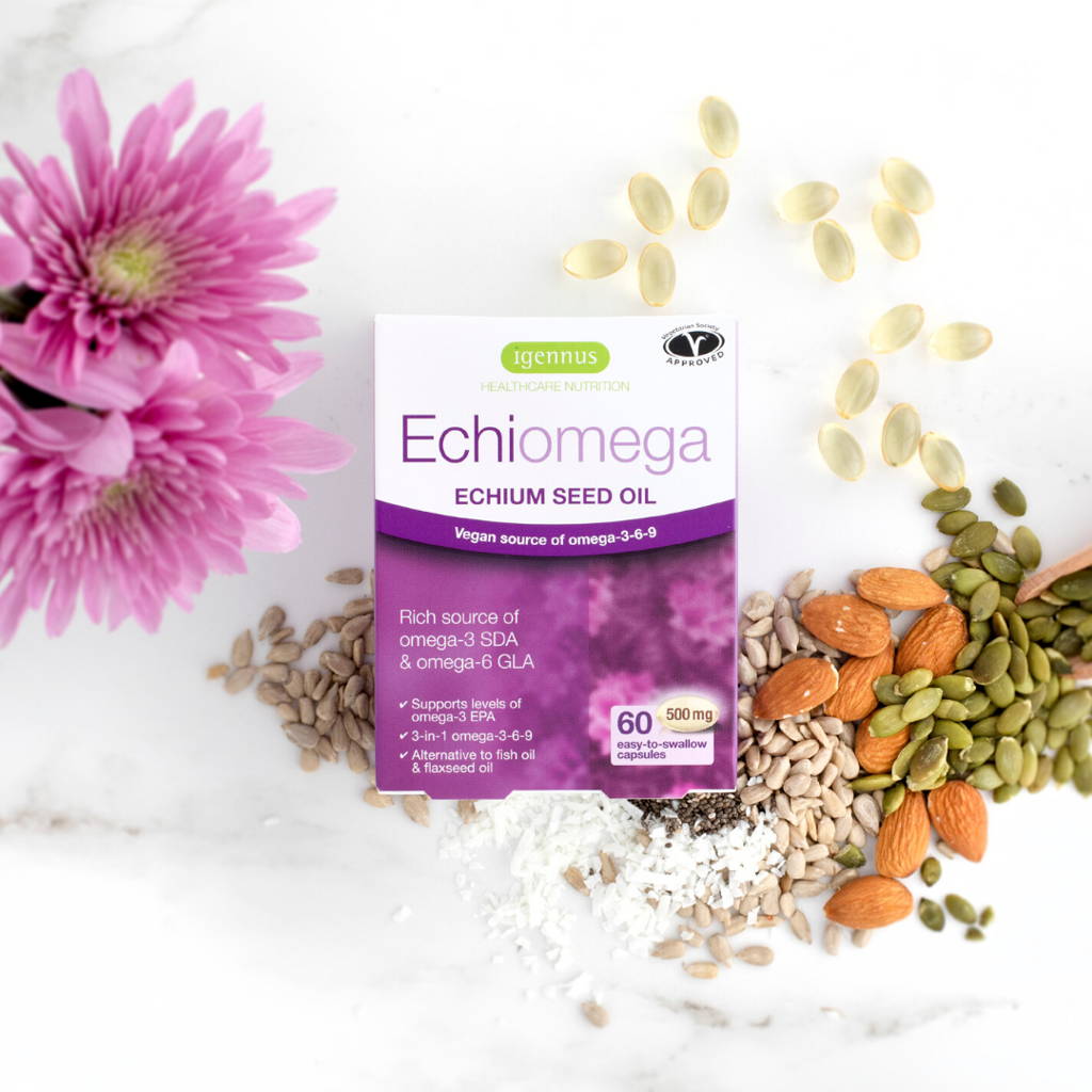 Echiomega Echium Seed Oil 1000 mg | Vegan omega-3 – Igennus Healthcare ...