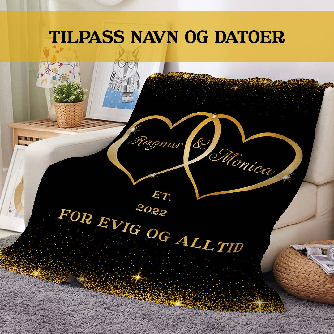 Til den som har hjertet mitt – Personlig Førsteklasses Pledd™ – Harvini