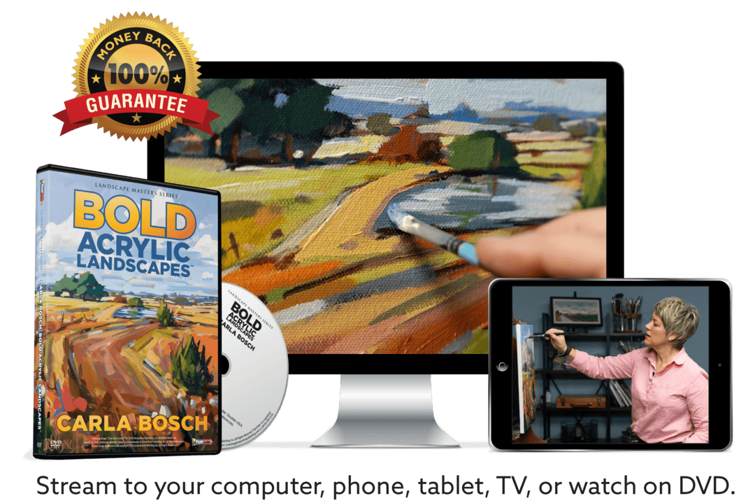 Carla Bosch: Bold Acrylic Landscapes - PaintTube.tv