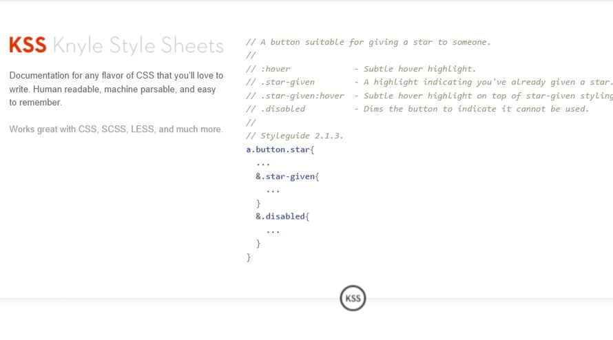 Knyle Style Sheets (KSS) Review - Slant