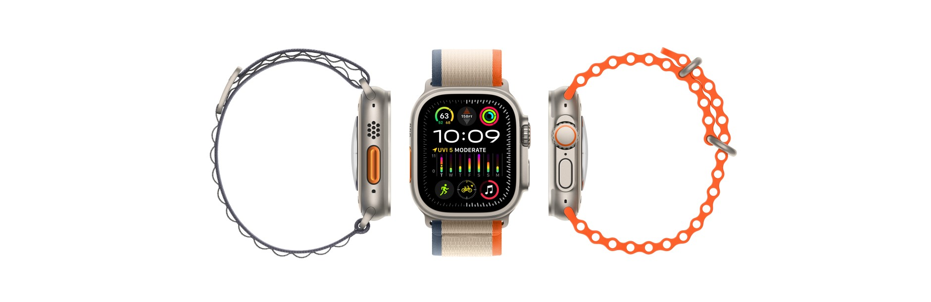 Apple Watch Ultra 2 Cellular 49mm Titanium Case Blue Alpine Loop Med ...