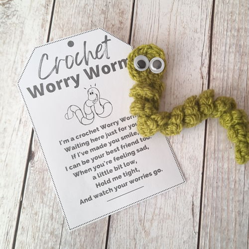 Easy Worry Worm Crochet Pattern