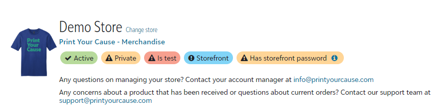 Setting and Using a Storefront Password
