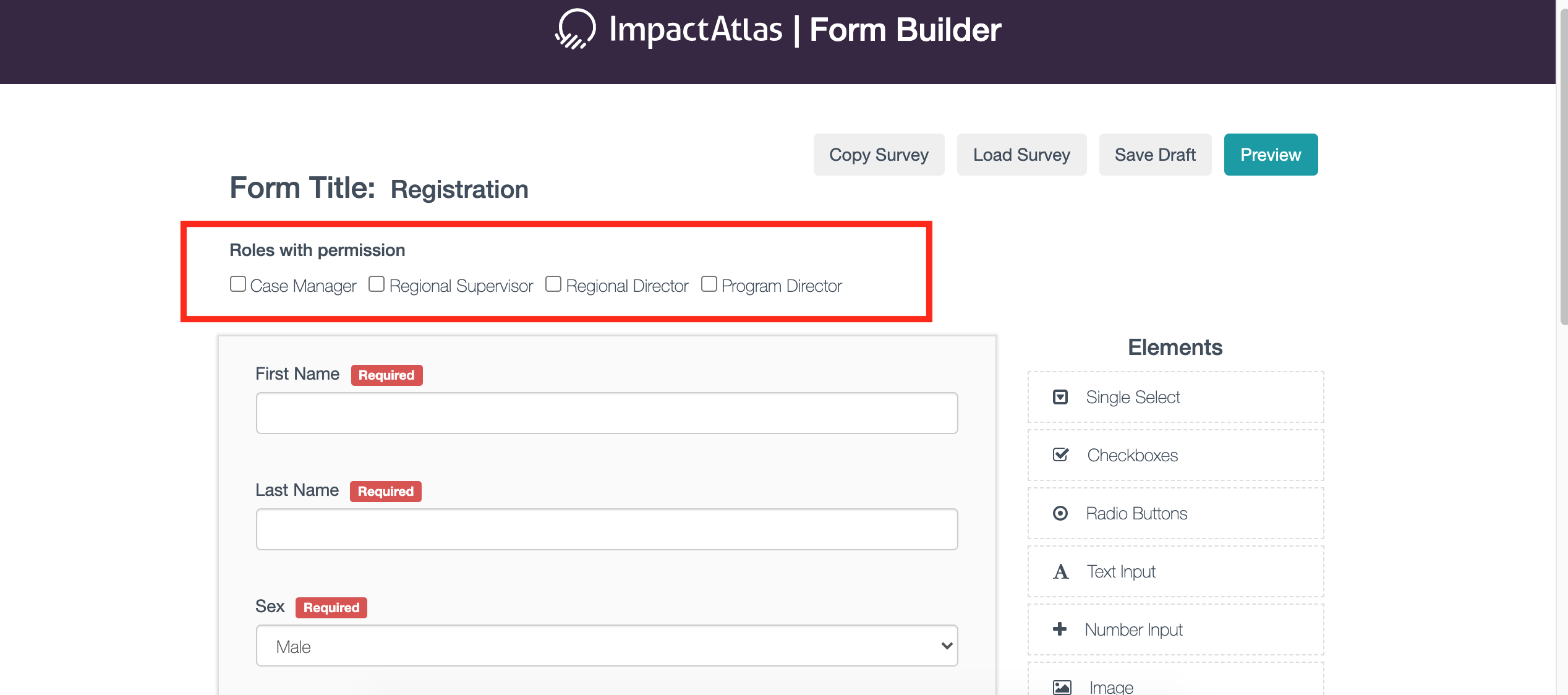 How to Use the Impact Atlas Form Builder